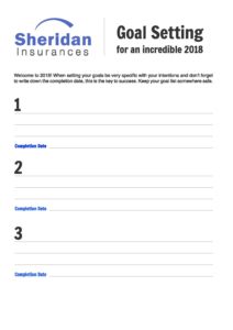goal setting template | Gallagher Insurance